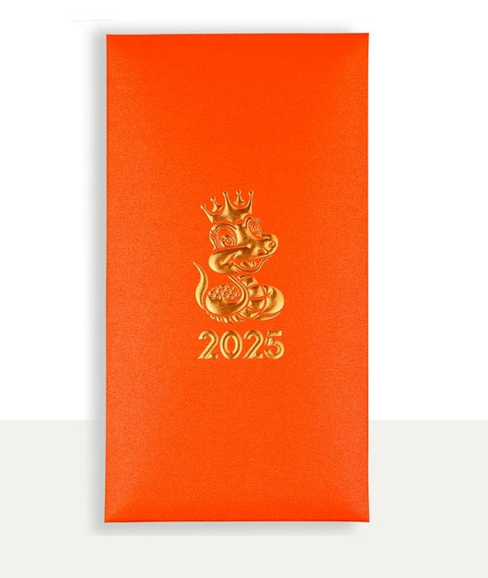Personalized Embossed Year of Snake 2025 Red Envelopes – Oriental Me