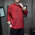 Red Traditional Chinese Brocade Tang Shirt – Oriental Me
