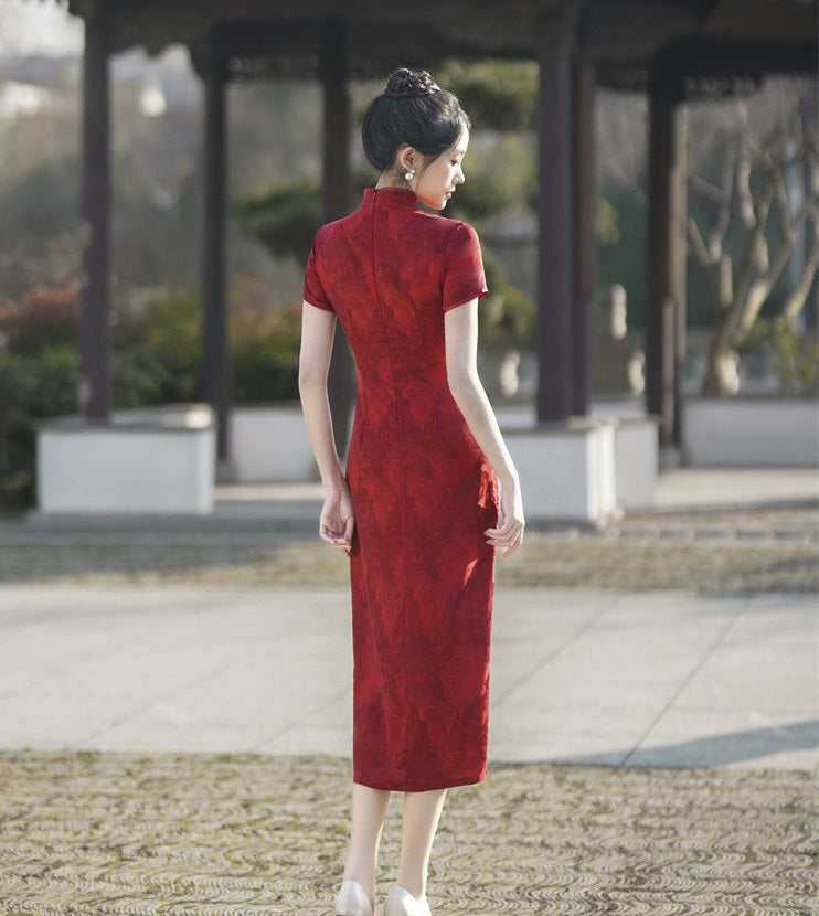 Red Modern Qipao | Rosy – Oriental Me