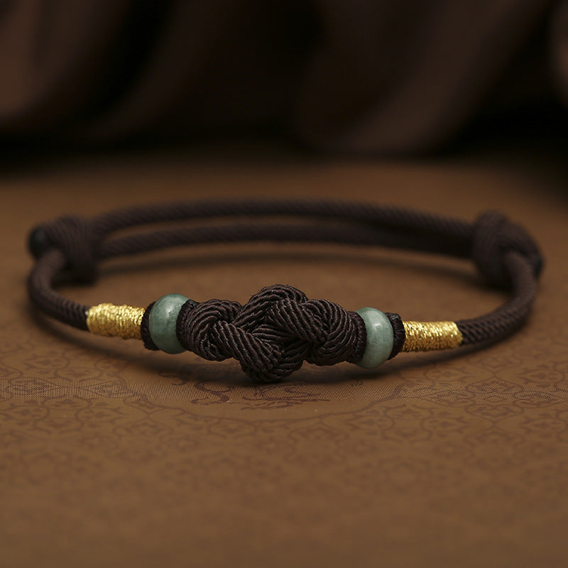 Red String Jade Luck Fortune Love Knot Braided Bracelet – Oriental Me