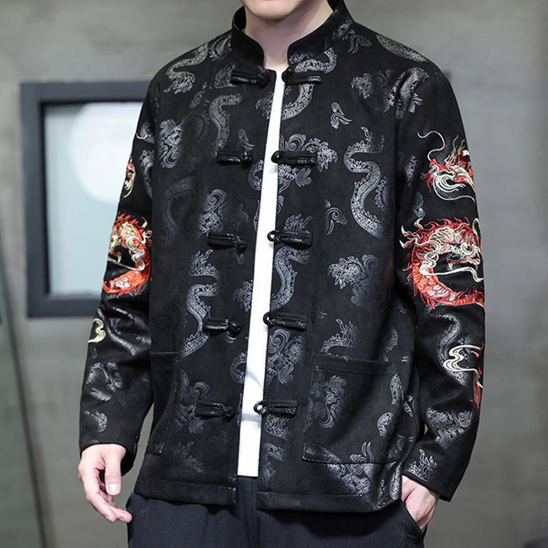 Oriental Style Dragon Embroidered Tang Jacket – Oriental Me