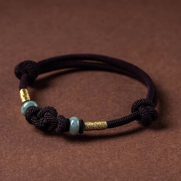Red String Jade Luck Fortune Love Knot Braided Bracelet – Oriental Me